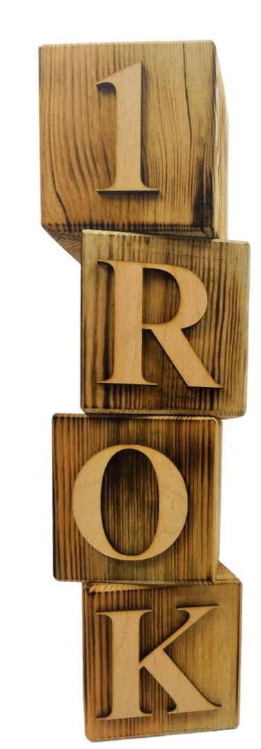 Kostki "1 Rok" - Przypalany > Manufaktura Stylu